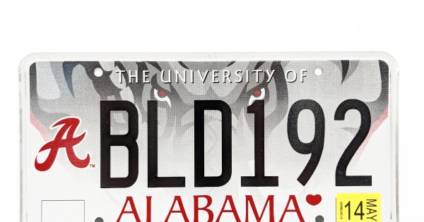 Placuta inmatriculare Autentica ALABAMA