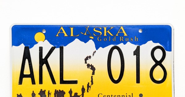 Placuta inmatriculare Autentica ALASKA