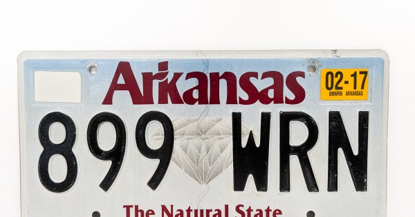 Placuta inmatriculare Autentica ARKANSAS