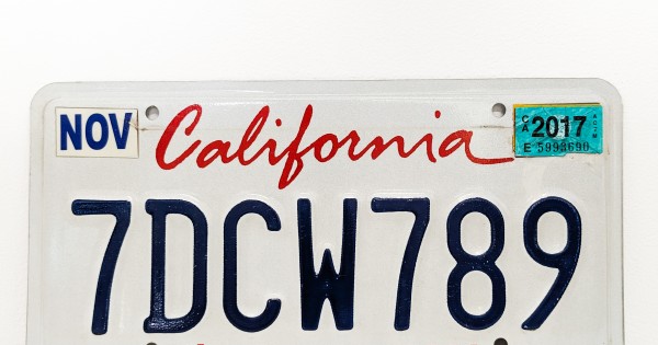 Placuta inmatriculare Autentica CALIFORNIA