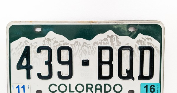 Placuta inmatriculare Autentica COLORADO
