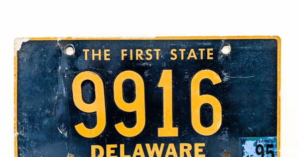 Placuta inmatriculare Autentica DELAWARE