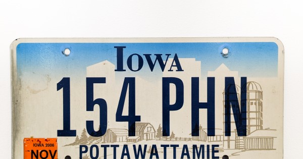 Placuta inmatriculare Autentica IOWA