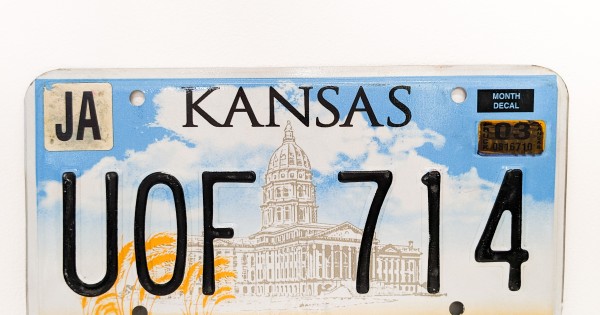Placuta inmatriculare Autentica KANSAS