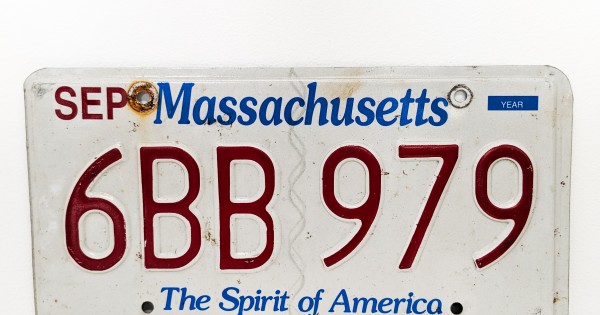 Placuta inmatriculare Autentica MASSACHUSETTS