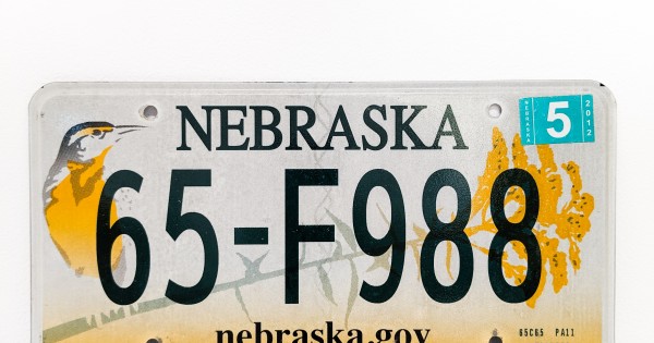 Placuta inmatriculare Autentica NEBRASKA
