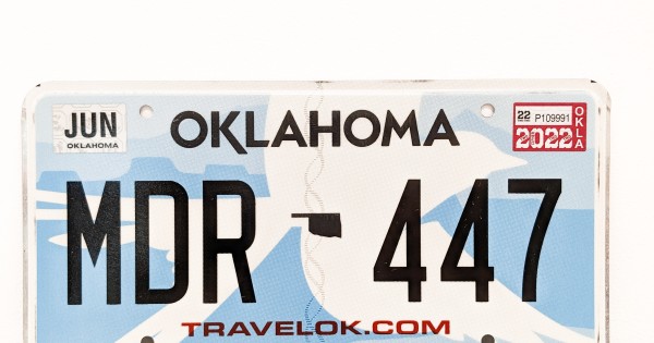 Placuta inmatriculare Autentica OKLAHOMA