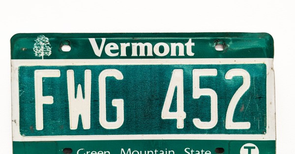 Placuta inmatriculare Autentica VERMONT