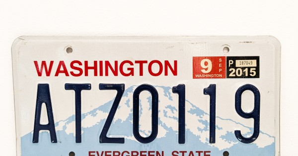 Placuta inmatriculare Autentica WASHINGTON