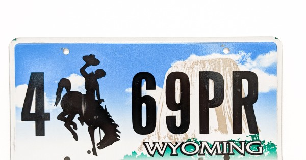Placuta inmatriculare Autentica WYOMING