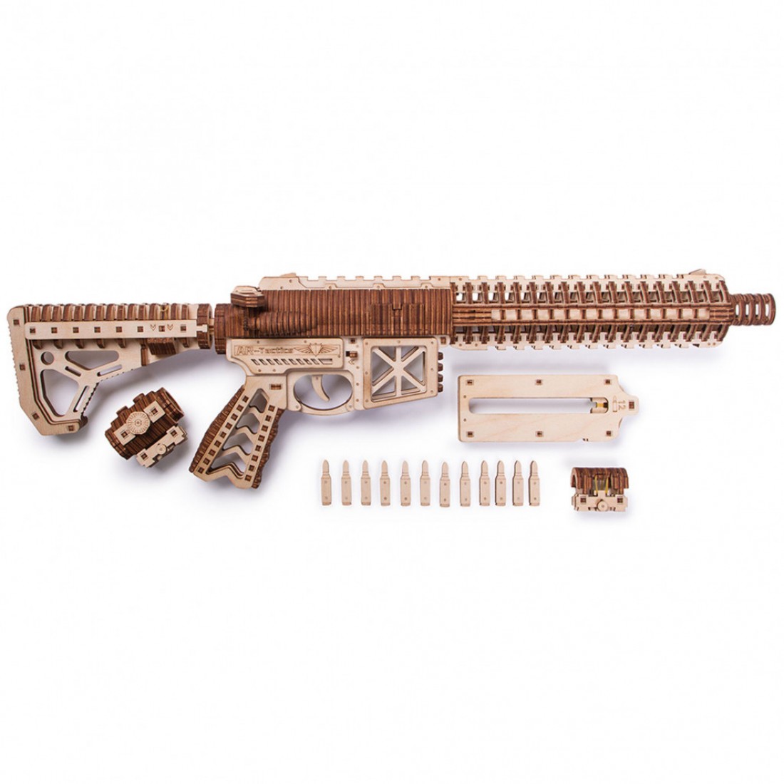 Puzzle 3D din lemn pusca de asalt AR-T
