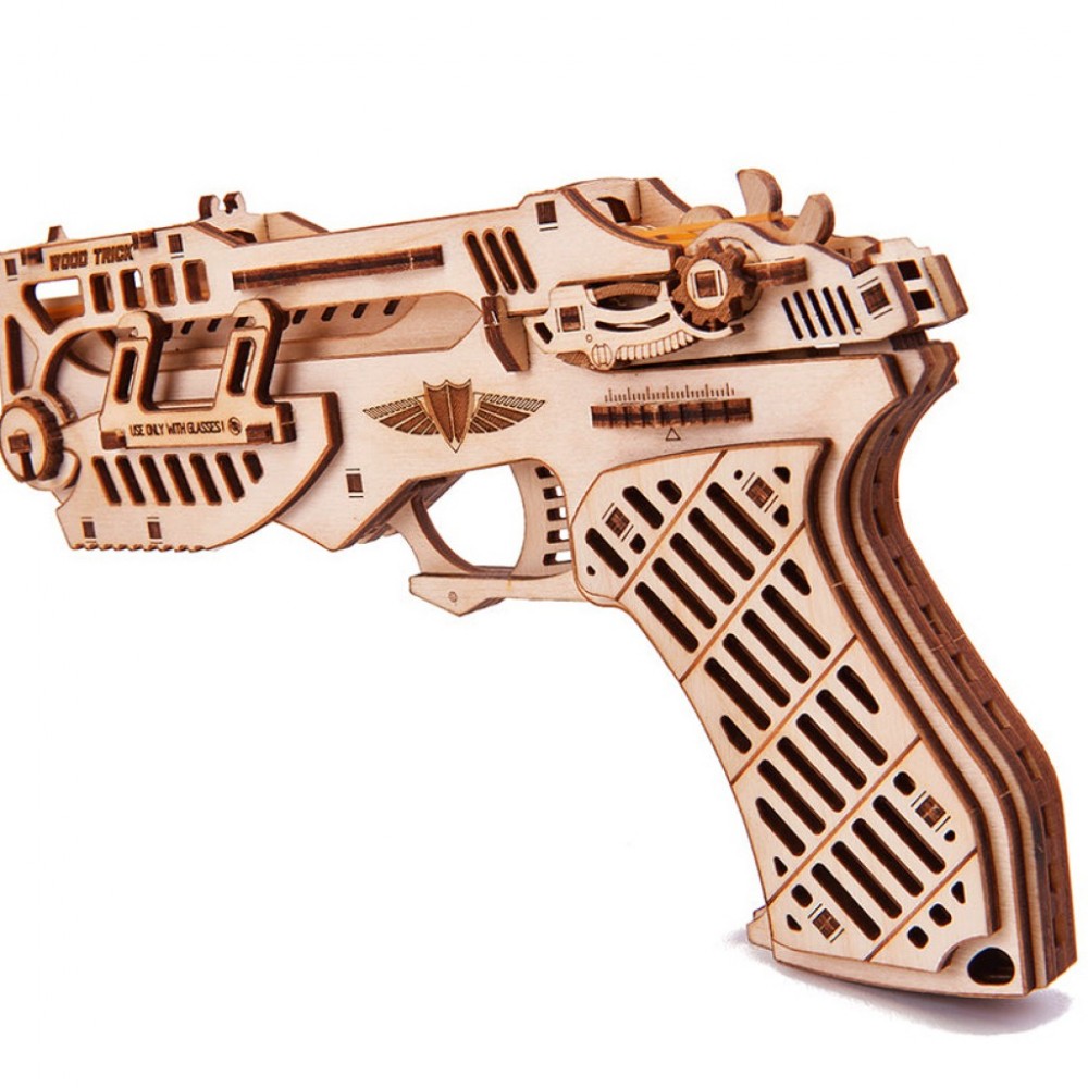 Puzzle 3D din lemn arma Cyber Gun